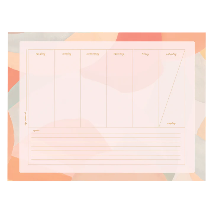 Moonscape Tearaway Weekly Notepad – Pop & Pour Party Co