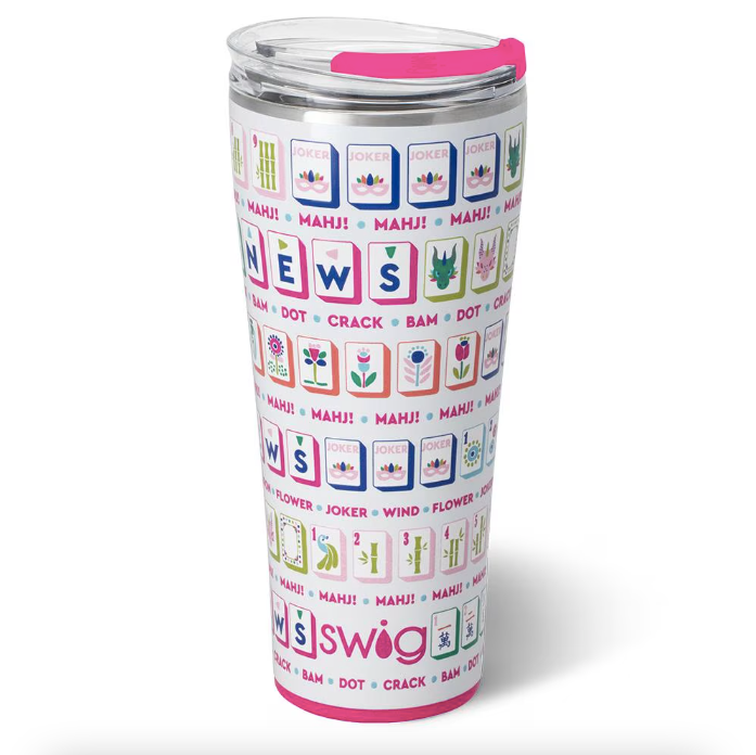 Mahjong Tumbler (32 oz) - PRE-ORDER (Expected Ship Date: Mid-April ...