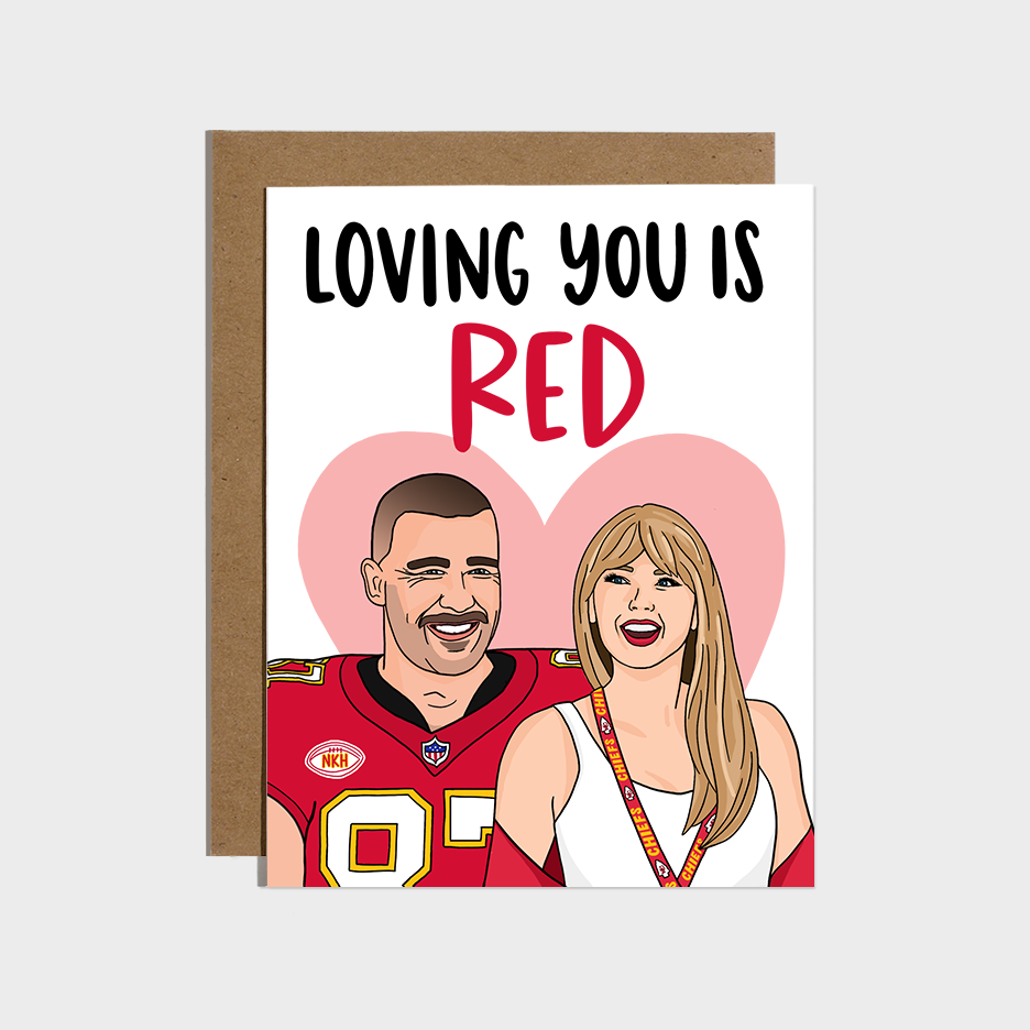 Greeting Card: Taylor and Travis Love Card – Pop & Pour Party Co