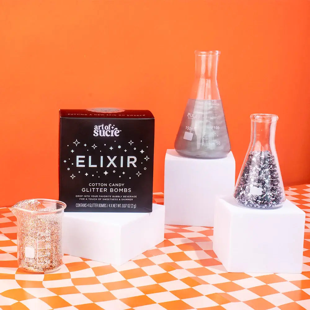 Elixir Cotton Candy Drink Glitter Bombs – Pop & Pour Party Co